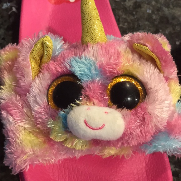 Ty | Shoes | Ty Unicorn Beanie Baby Slides | Poshmark
